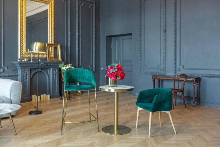 Styl modern classic w salonie - połączenie stylów